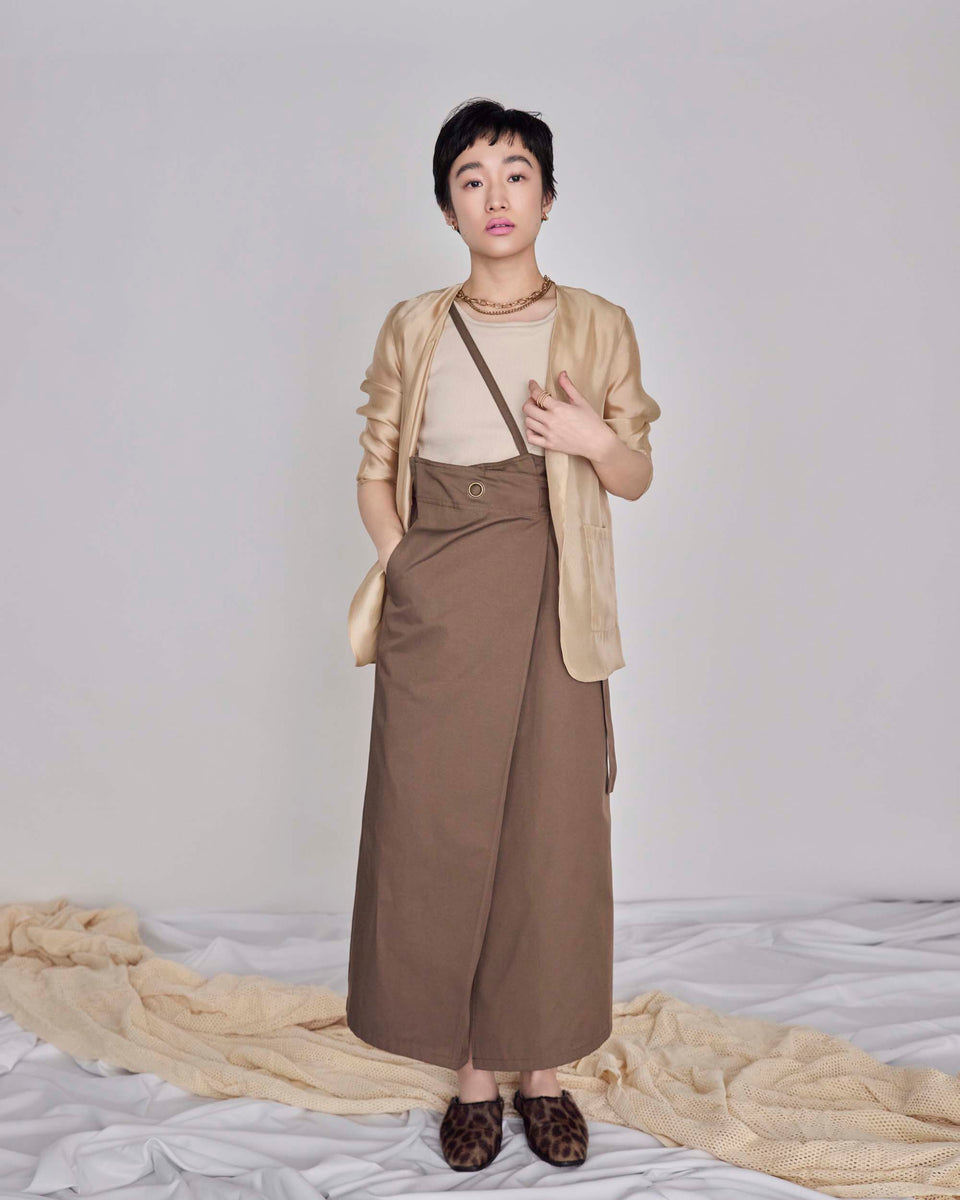 【147_ichi_yon_nana】ラップベルトチノスカート｜低身長さん必見・小柄女性向け